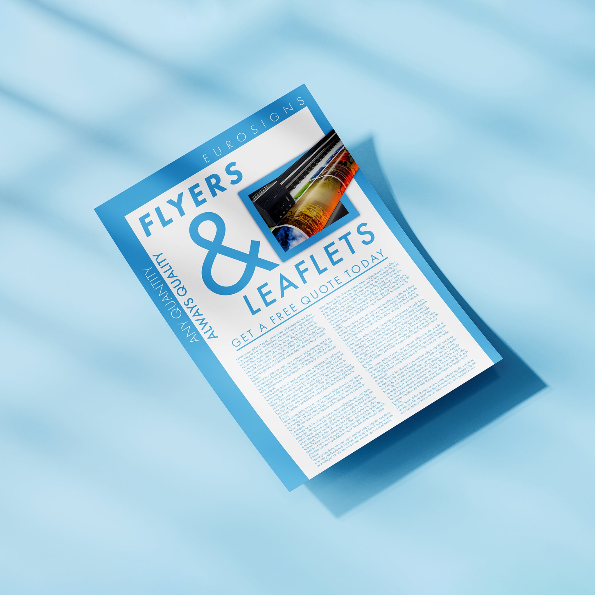 Standard Business Flyer Single Side Print – Eurosigns